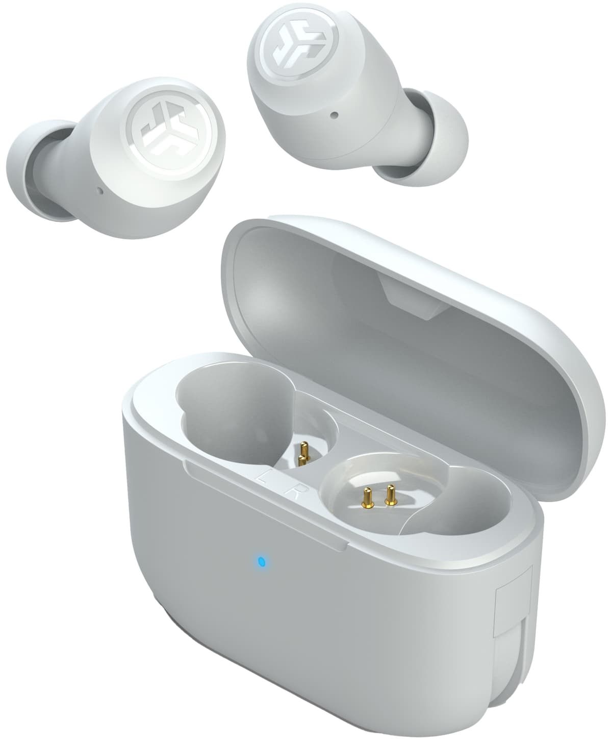 JLab Go Air Pop true wireless in-ear høretelefoner (skyhvid) | Elgiganten