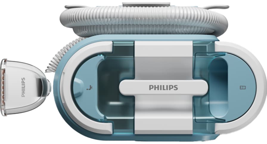 Philips 3000 serie flekkfjerner XW3193/11 (silkehvit & blå) - Elkjøp