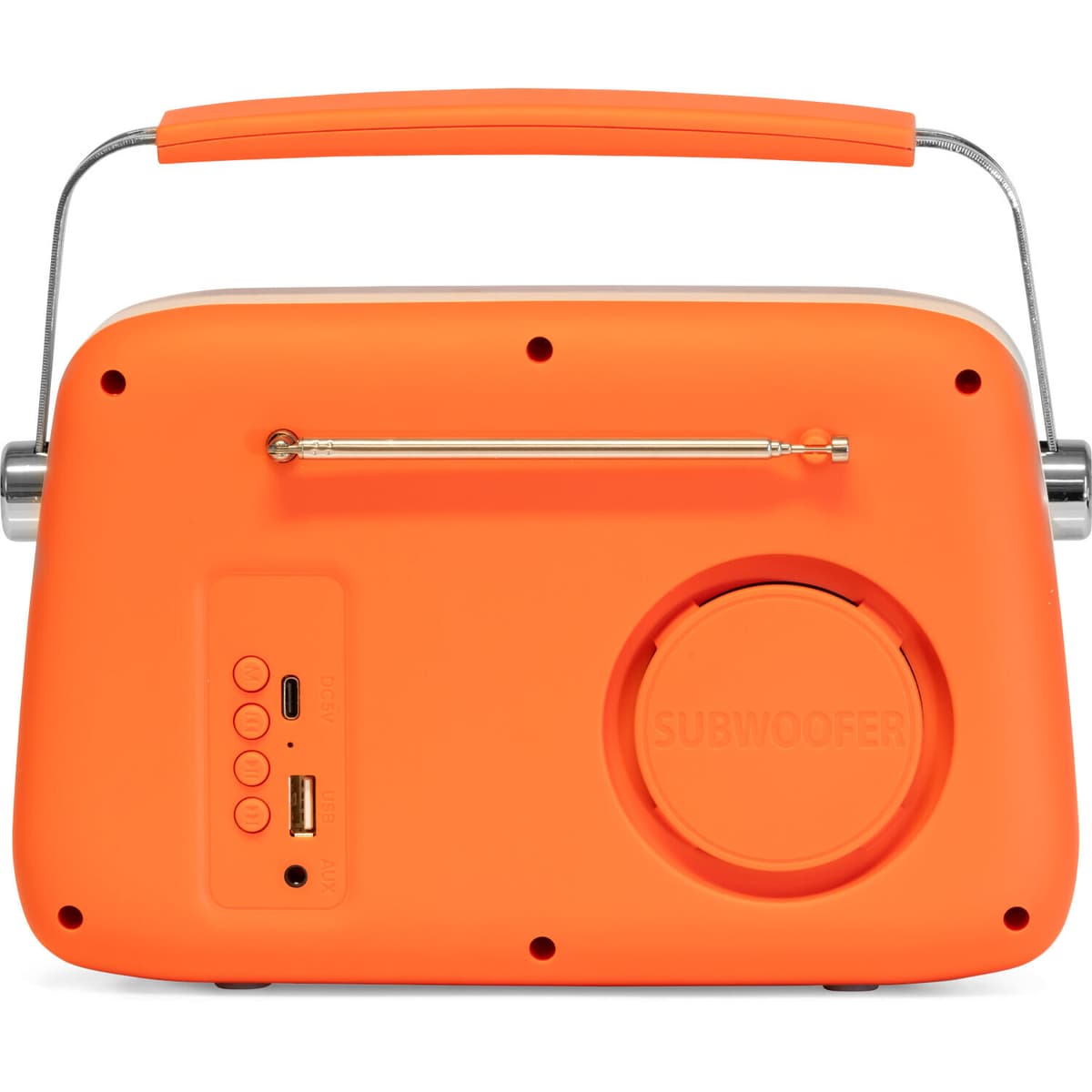 Madison Retro Radio med Bluetooth og FM (Matt Orange) - Elkjøp | Elkjøp
