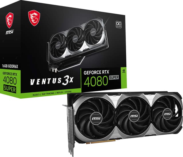 MSI GeForce RTX4080 SUPER 16G VENTUS 3X OC grafikkort - Elkjøp