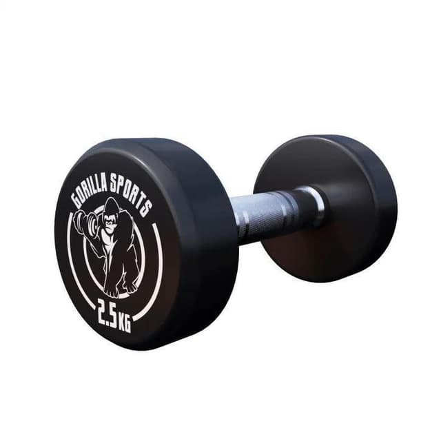 Gorilla Sports Dumbbells GS Rubber - 2,5-40 kg 2,5 kg - Elkjøp