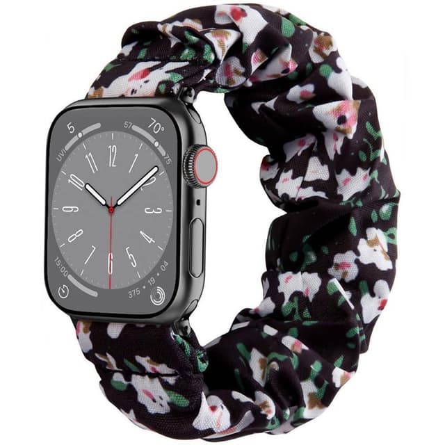 Scrunchie Elastiskt Armband Apple Watch 8 (45mm) - Classic flower ...