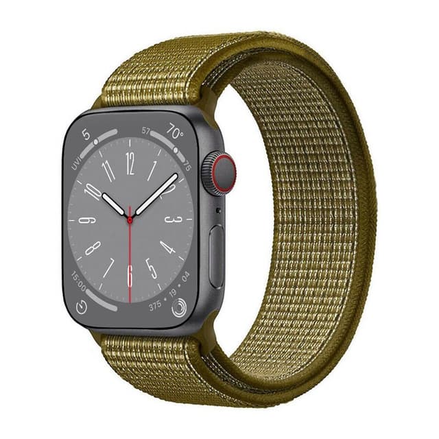 Nylon armbånd Apple Watch 8 (41mm) - Olive flak - Elkjøp