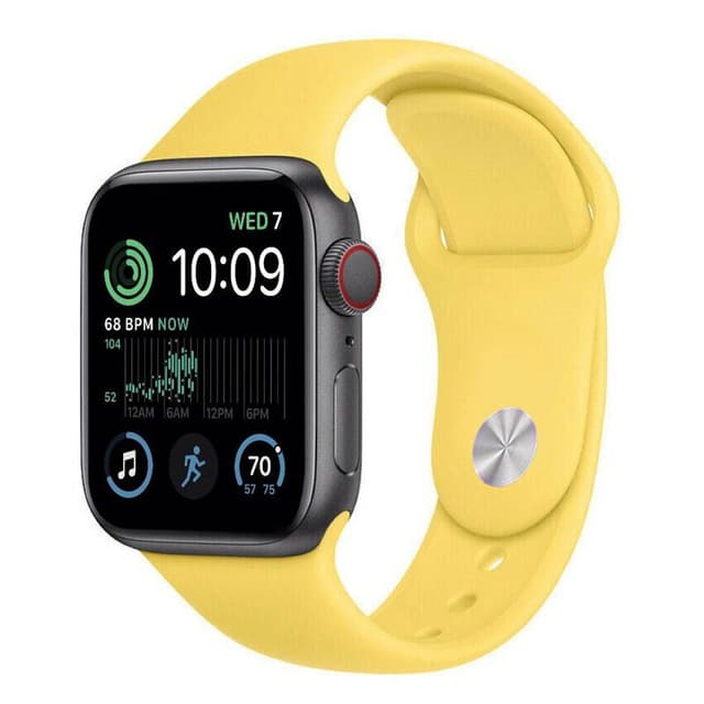 Sport Reim Apple Watch SE 2022 (44mm) - Matt gul - Elkjøp
