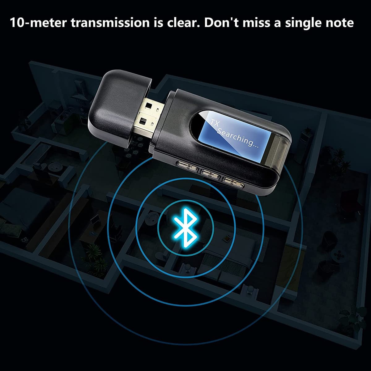 Sender og mottaker av lyd, Bluetooth 5.0 Sort - Elkjøp