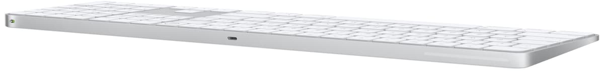 Apple Magic Keyboard med Touch-ID og Numpad (Dansk, hvide taster ...