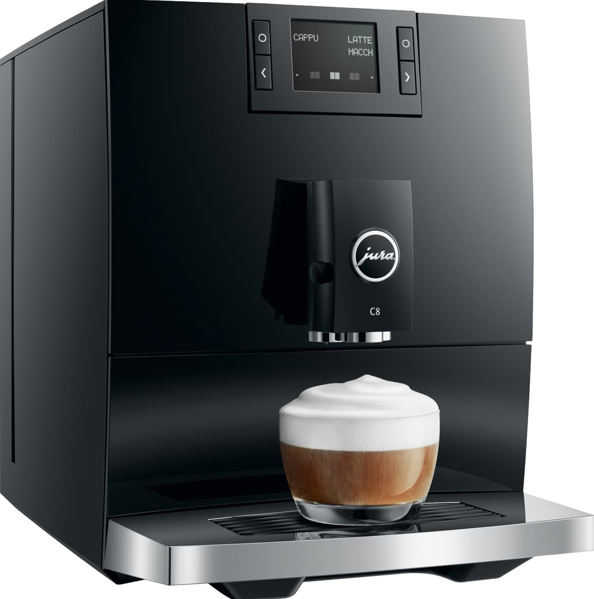 Jura C8 Helautomatisk Espressomaskin 15603 (Piano Black) - Elgiganten - Elgiganten