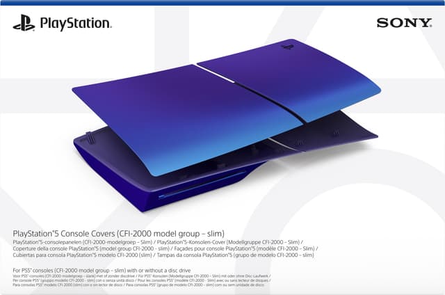 PS5 Slim Chroma konsolcover (Indigo) | Elgiganten