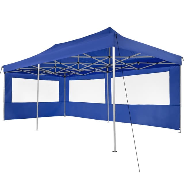 Partytelt, paviljong Viola 3x6m med 4 vegger - blå - Elkjøp