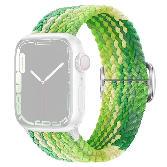 SKALO Flätat tygarmband Apple Watch SE 44mm - Grön-Limegrön ...