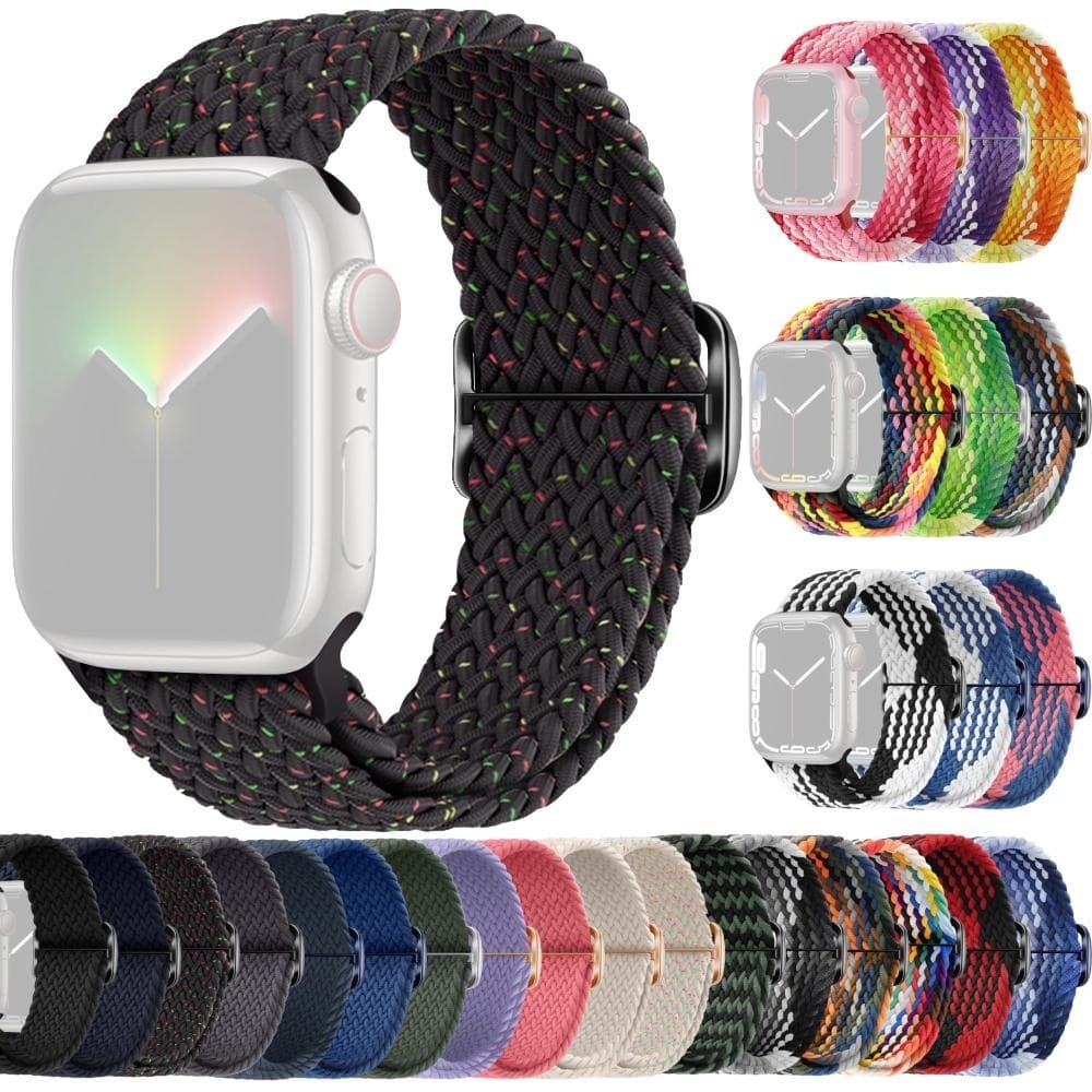 SKALO Punottu -ranneke Apple Watch Series 10 46mm - Musta-Pisteitä ...