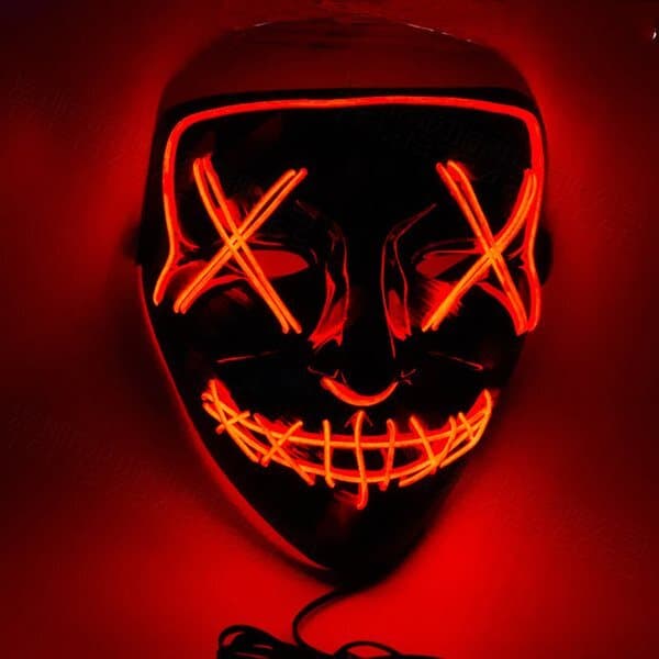 El wire purge led mask - Röd - Elgiganten