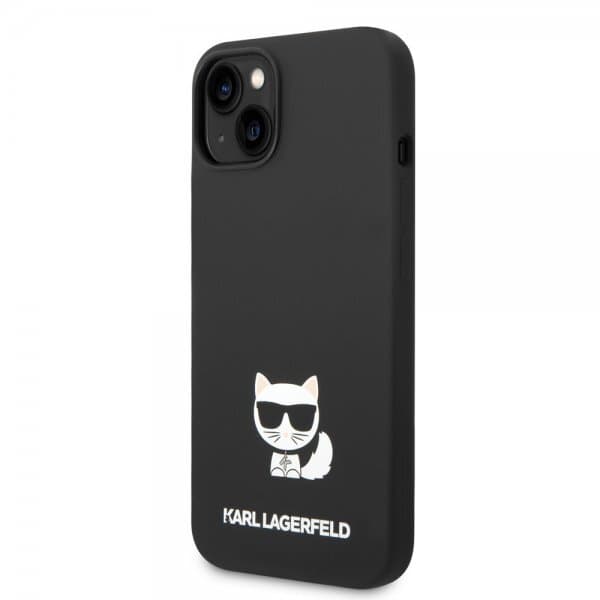 Karl Lagerfeld iPhone 14 Plus Deksel Liquid Silicone Choupette Svart ...