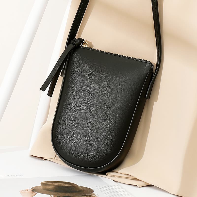 Mini mobilveske med glidelås Svart - Elkjøp | Elkjøp