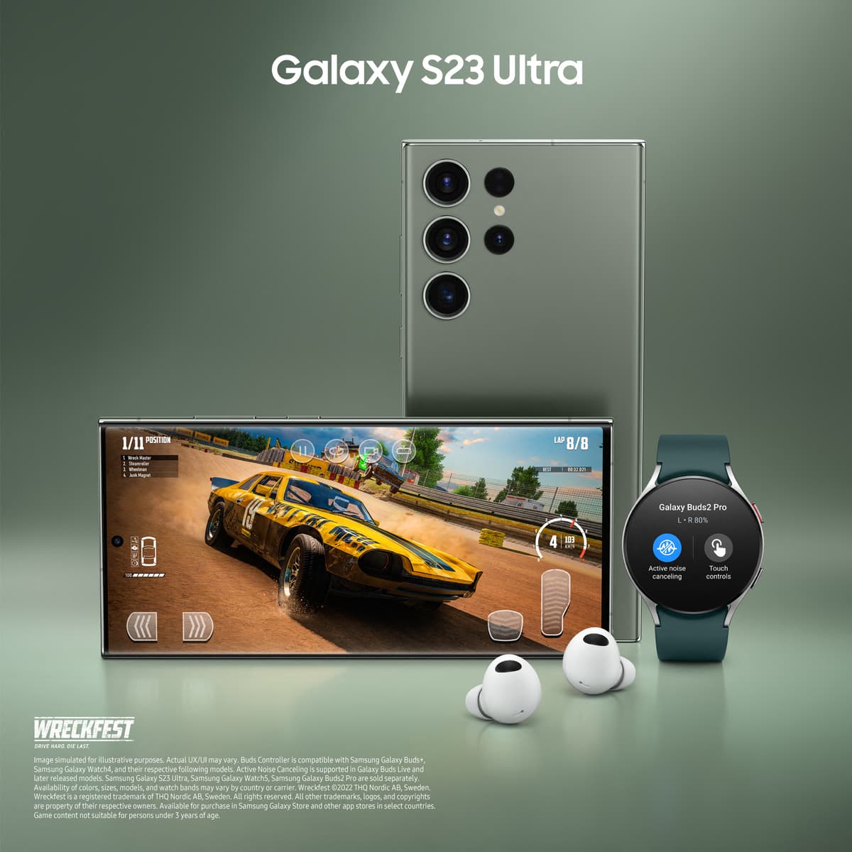 Samsung Galaxy S23 Ultra 5G smarttelefon 8/256GB (beige) - Elkjøp