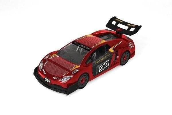 1:20 JUNIOR KIT Pull Back Racing Car, rød - Elkjøp