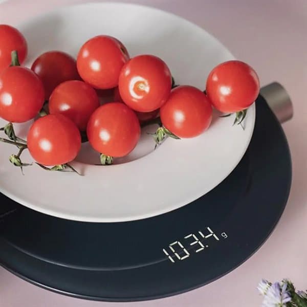 Digital kjøkkenvekt fra Hoto – herdet glass, 3 kg kapasitet, 0,1 g ...
