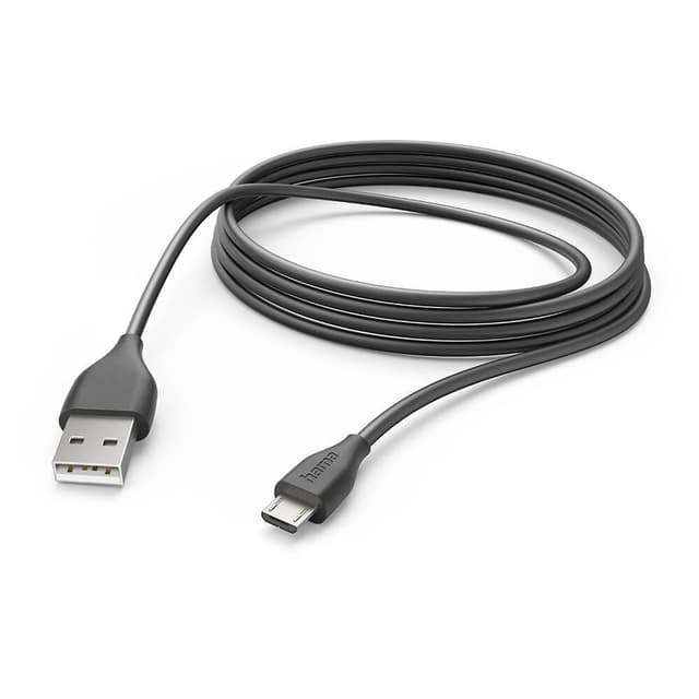 Ladekabel USB-A til Micro-USB Svart 3.0m - Elkjøp