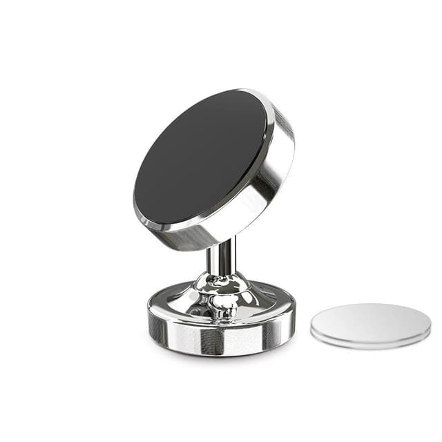 Magnetisk telefonholder til bilen 360 graders rotation Sølv | Elgiganten