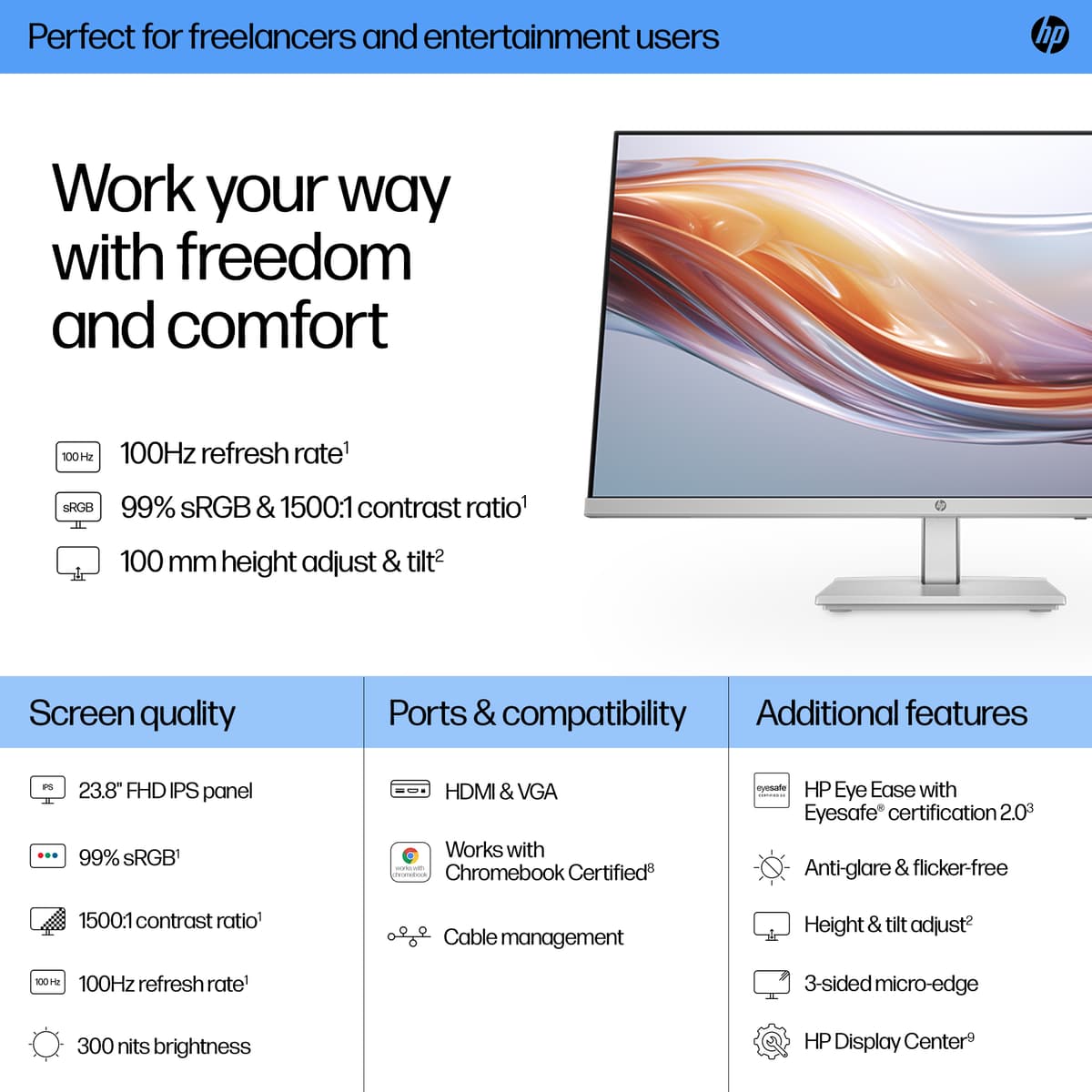 HP S5 524sh 24" FHD bildskärm - Elgiganten - Elgiganten