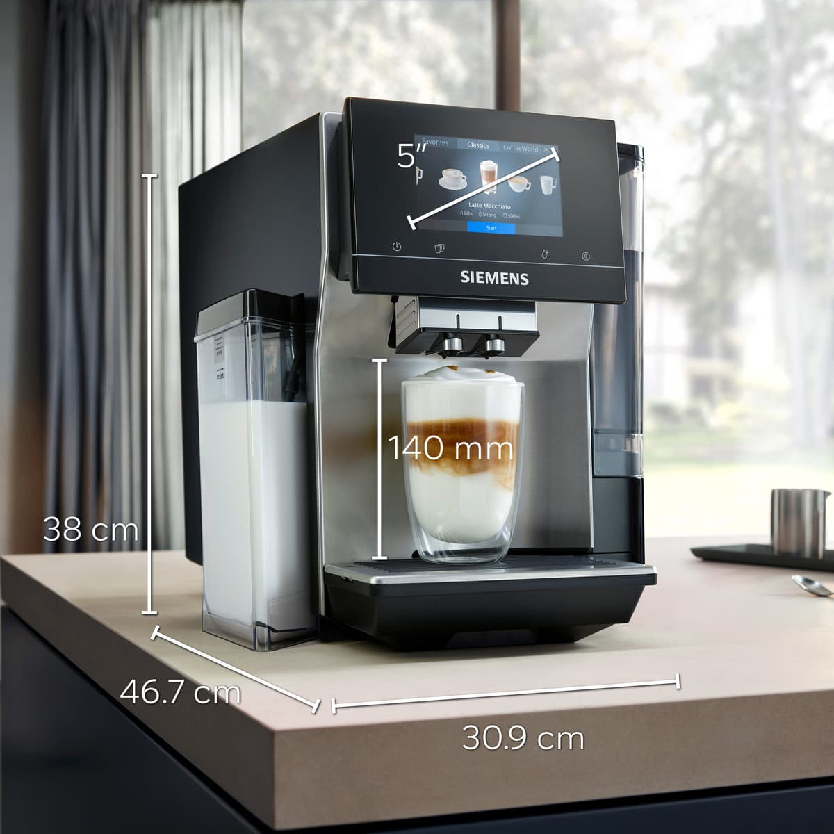 Siemens EQ700 Integral automatisk kaffemaskin TQ717R03 (sølv) - Elkjøp | Elkjøp