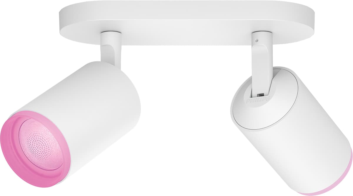 Philips Hue Fugato dobbelt spotlys 2x4,2W GU10 (hvit) - Elkjøp