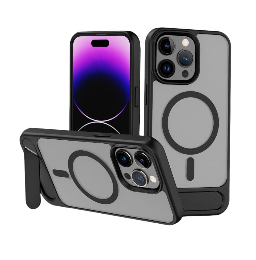 Mobildeksel med magnetisk stativ til iPhone 15-serien iPhone 15 Pro ...
