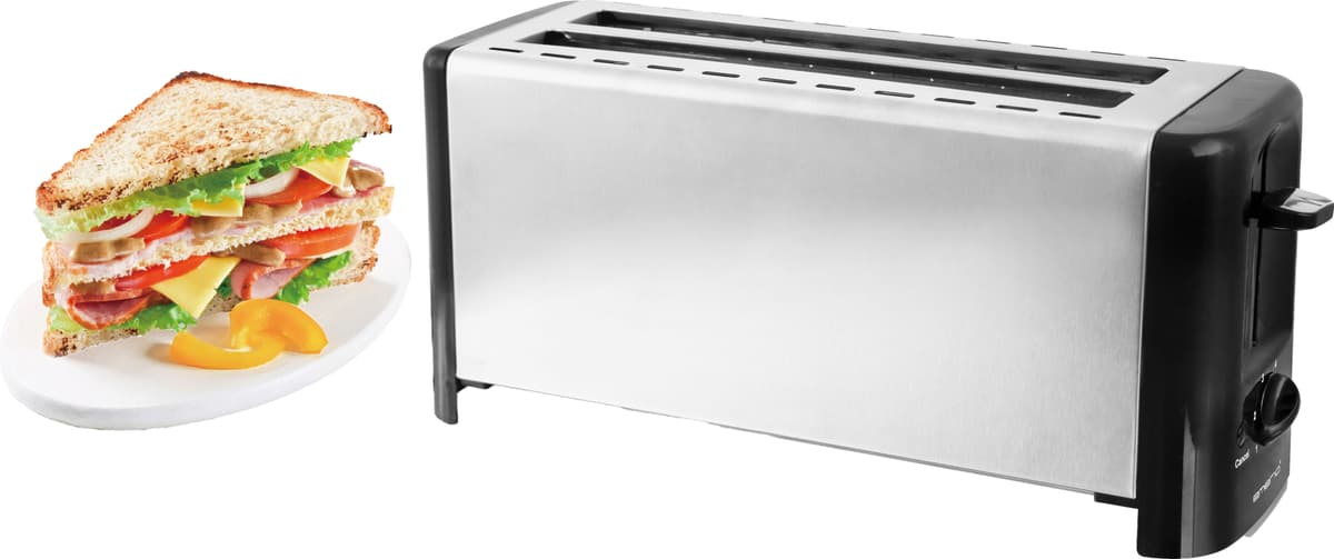 Emerio Brødrister 4 skiver Rustfri TO-127549 - Elkjøp | Elkjøp