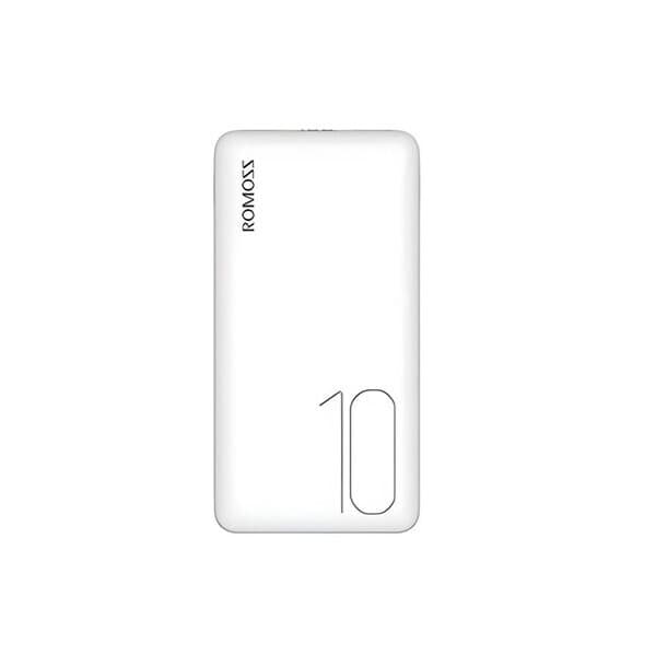 Slank powerbank 10000 mAh med LED-display og dobbel port - Hvit ...