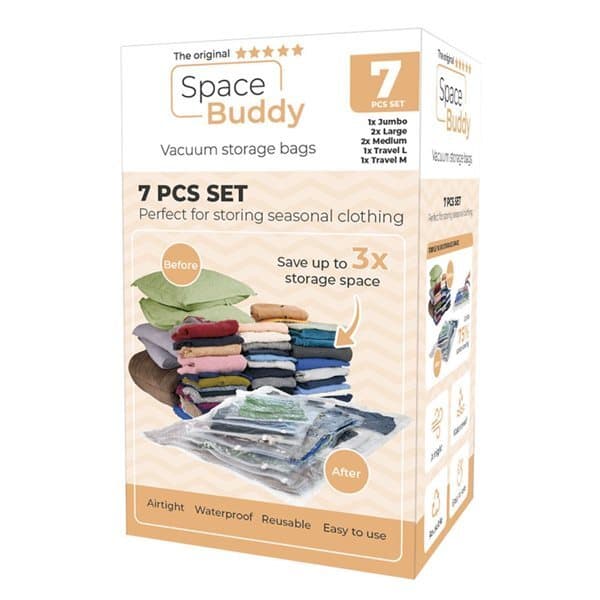 Space Buddy Vacuumpåsar 7-pack - Elgiganten