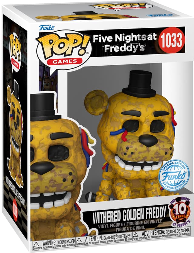 Funko Five Nights At Freddy S Actionfigur Withered Golden Freddy