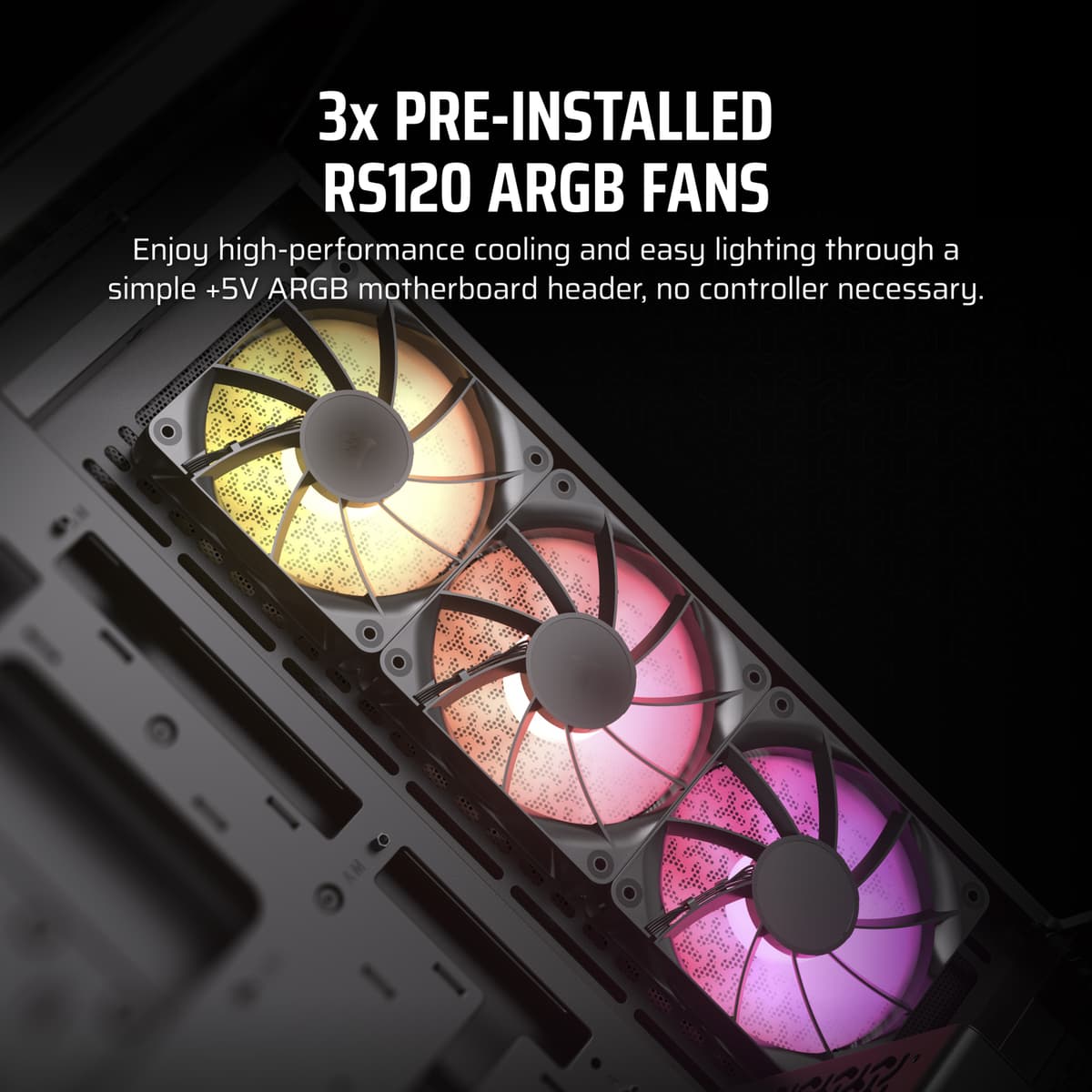 Corsair 3500X ARGB PC-chassi (svart/glas) - Elgiganten