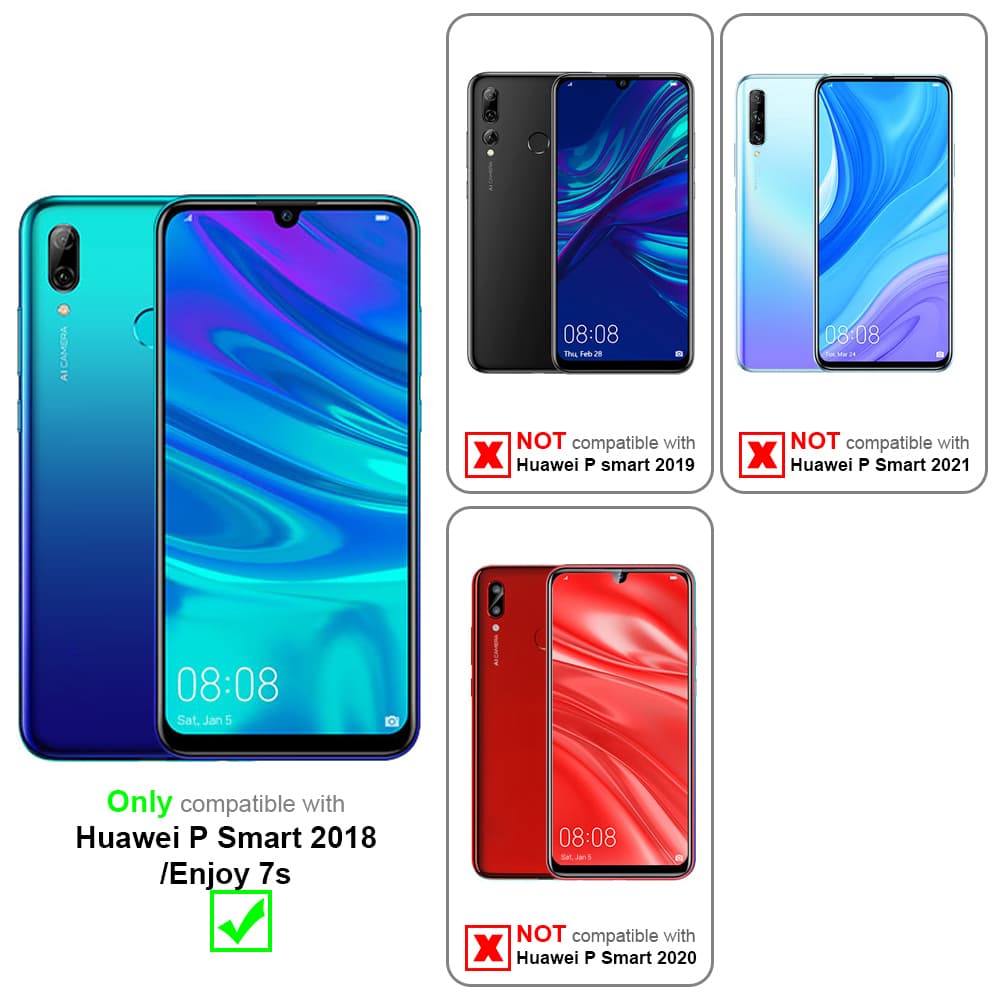 Huawei P SMART 2018 / Enjoy 7S Skal Fodral Case (Brun) - Elgiganten