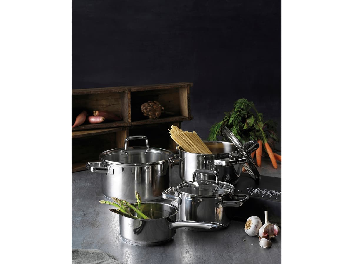 Rösle Moments Cookware set with glass lid 7 parts Steel - Elkjøp | Elkjøp