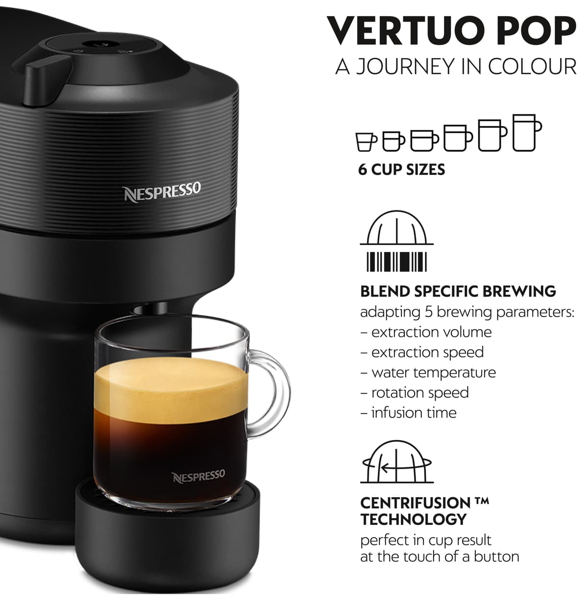 Nespresso Vertuo Pop x Oatly värdepaket av DeLonghi (svart) - Elgiganten