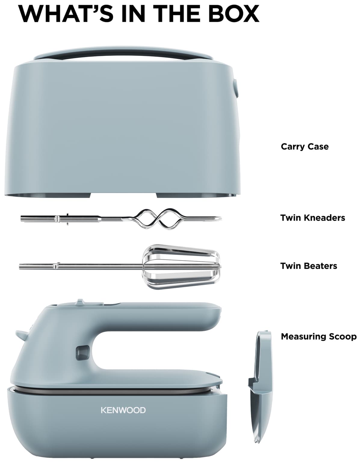 Kenwood Go håndmikser HMP40.000GY (blå) - Elkjøp | Elkjøp