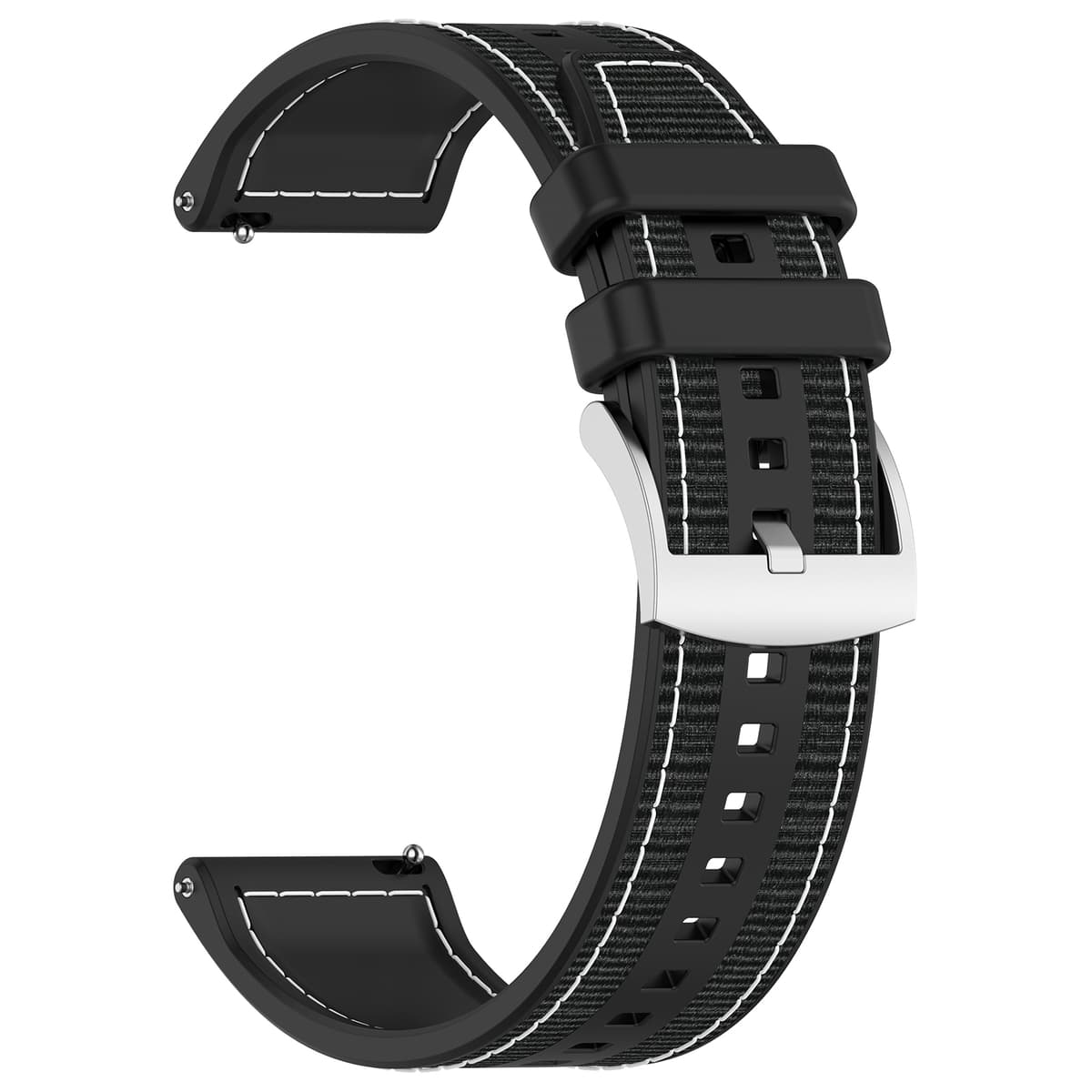 Klockarmband för Samsung Galaxy Watch & Garmin 22mm Svart - Elgiganten ...
