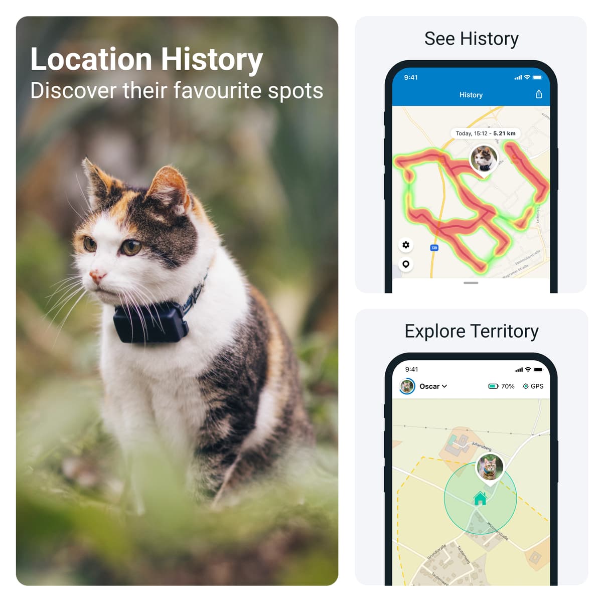 Tractive CAT Mini GPS tracker katt (blå) - Elgiganten