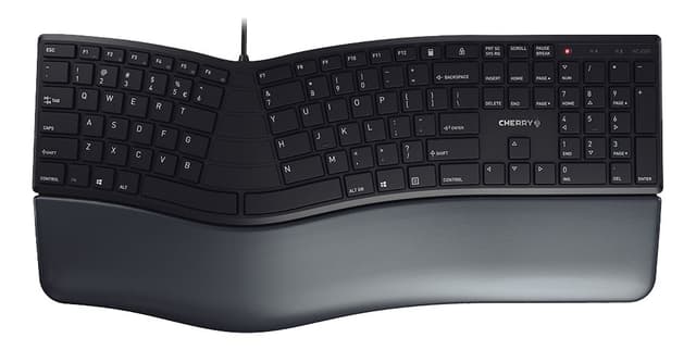 KC 4500 Ergo keyboard, ergonomic designed keyboard, black | Elgiganten