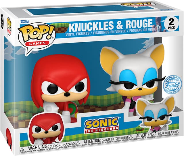 Funko Sonic the Hedgehog actionfigur (Knuckles & Rouge) | Elgiganten ...