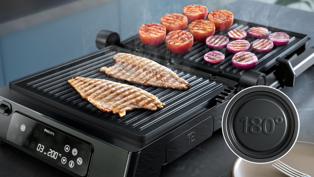 Philips 7000 Series elgrill HD6307/70 (svart) - Elgiganten - Elgiganten