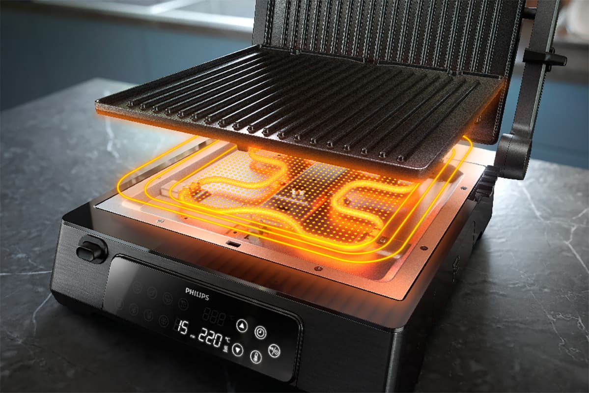 Philips 7000 Series elgrill HD6307/70 (svart) - Elgiganten - Elgiganten