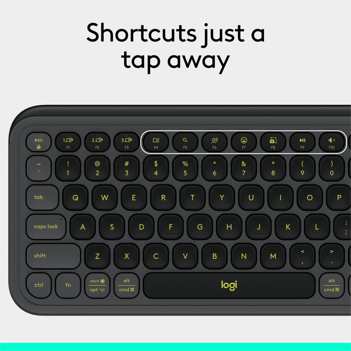 Logitech Pop Icon tastatur (graphite) - Elkjøp