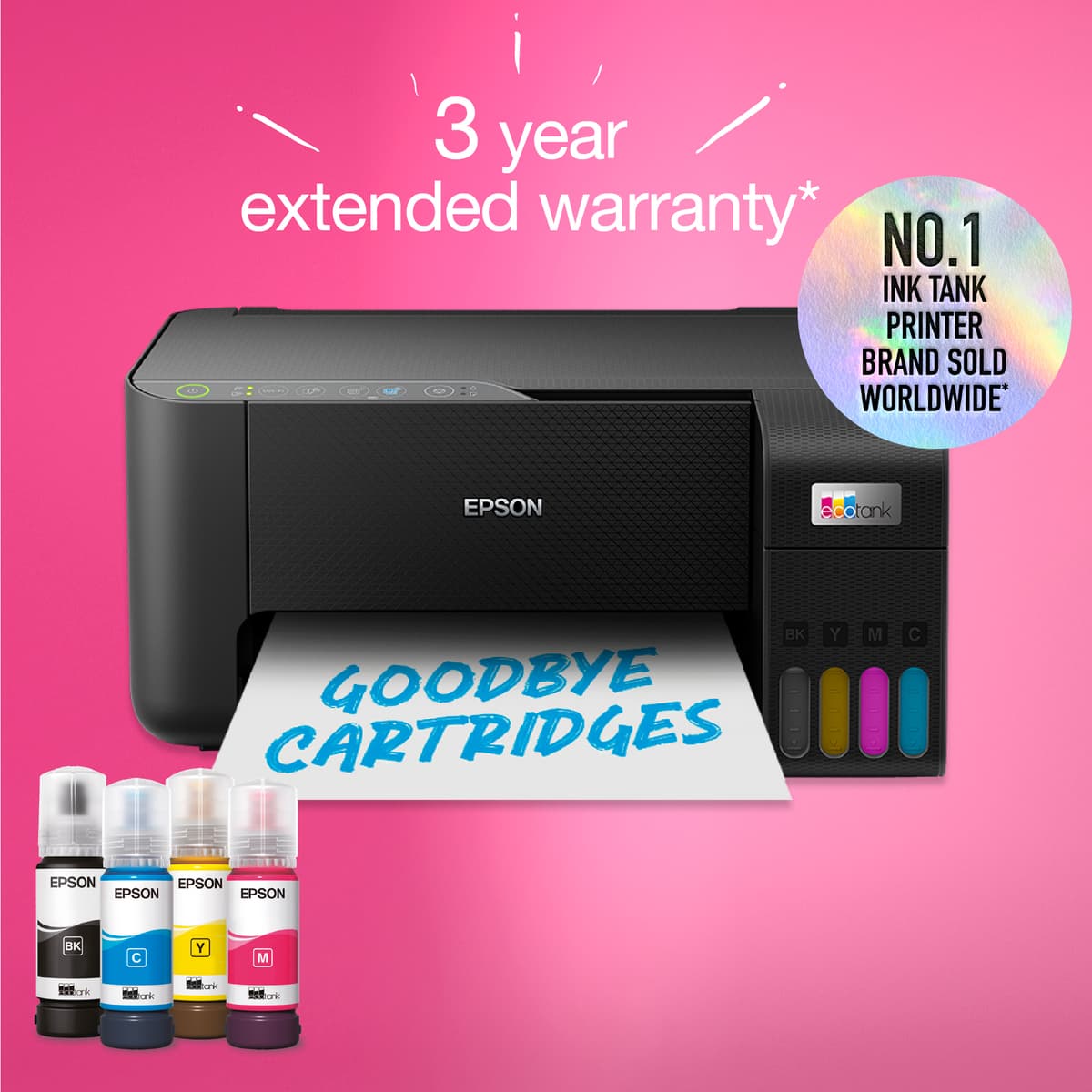 Epson EcoTank ET-2865 multifunktionsskrivare C11CJ67433 (svart ...