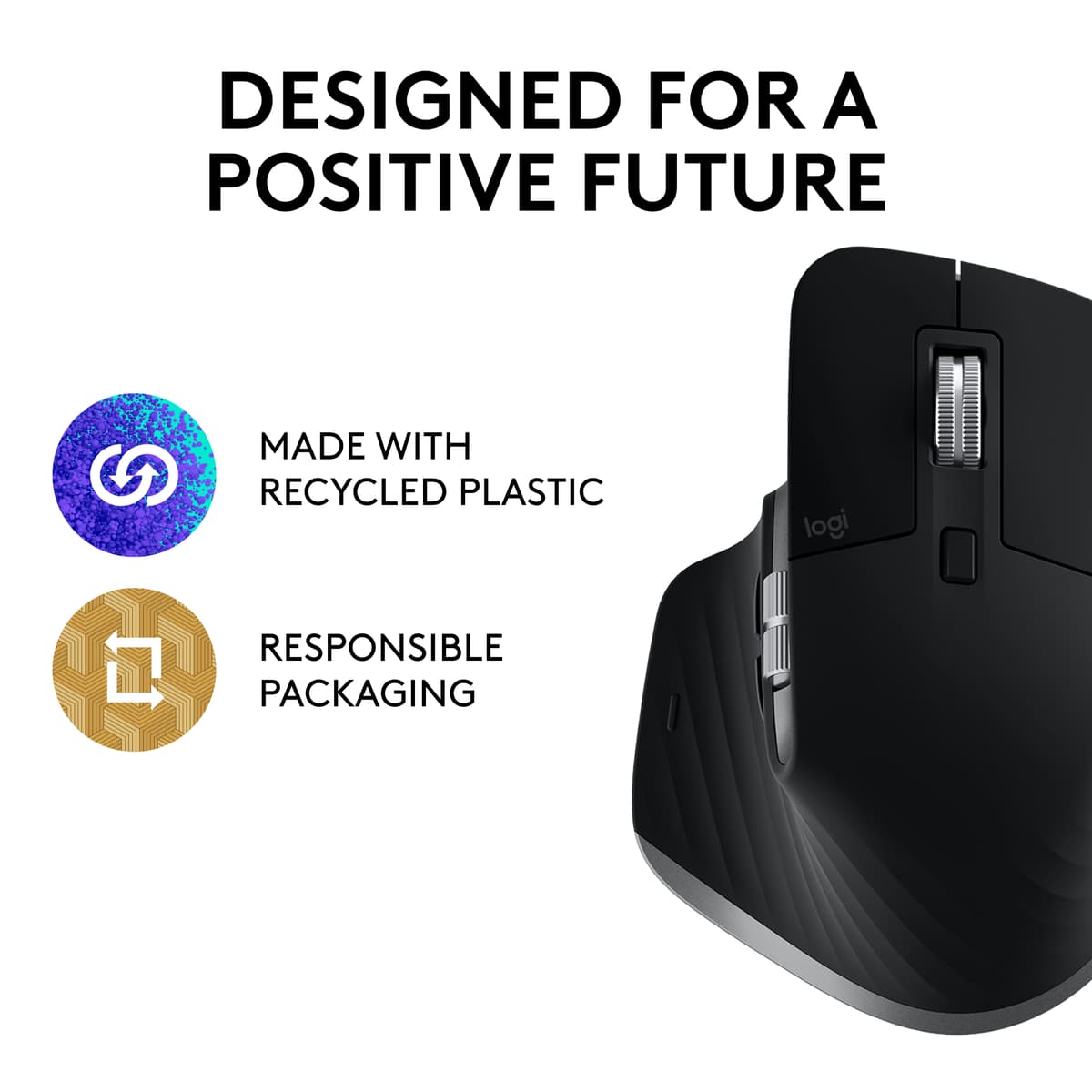 Logitech MX Master 3S for Mac trådløs mus (space grey) - Elkjøp