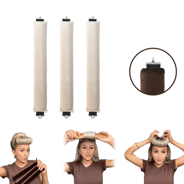 Hårrullar för att locka håret utan värme Beige - Elgiganten