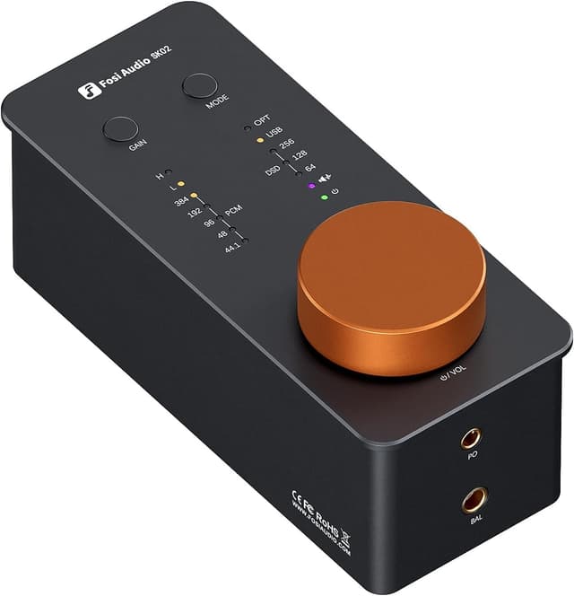 Fosi Audio SK02 DAC Amp Hörlursförstärkare Desktop - Gigantti