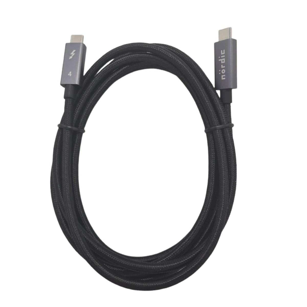 NÖRDIC 1,5 m Thunderbolt 4 USB-C kabel 40 Gbps 100 W lading 8K video ...