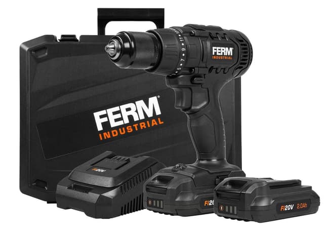 FERM CDM1141P Professionel - Boremaskine - 20V - 2.0Ah - Inkl. 2 ...