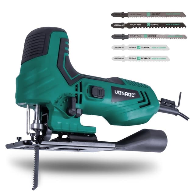 Jig Saw 550W | Ergonomic barrel grip - Incl. 5 saw blades - Gigantti